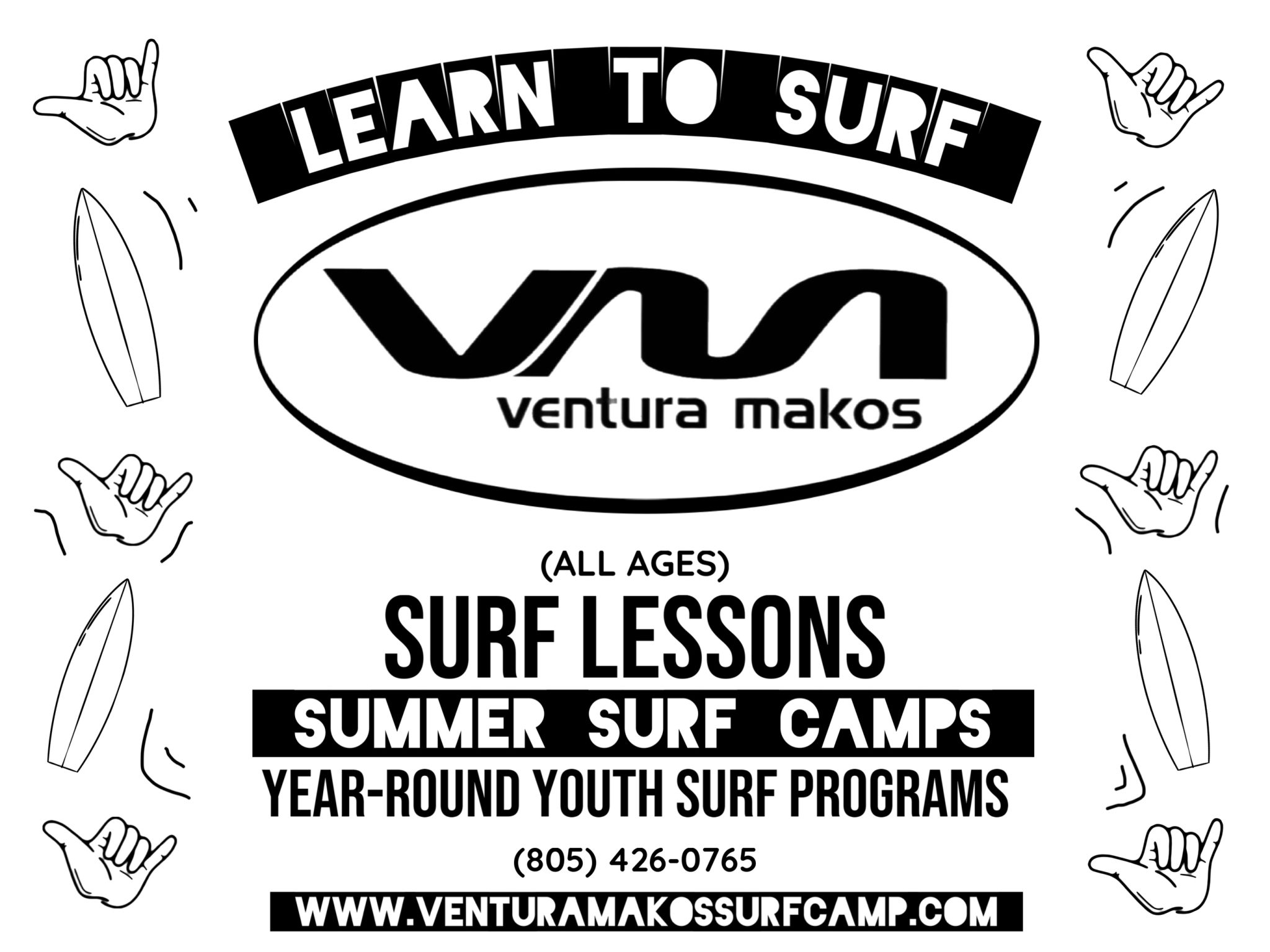 Ventura Makos Surf Camp Inc. is Ventura County's #1 surf camp!